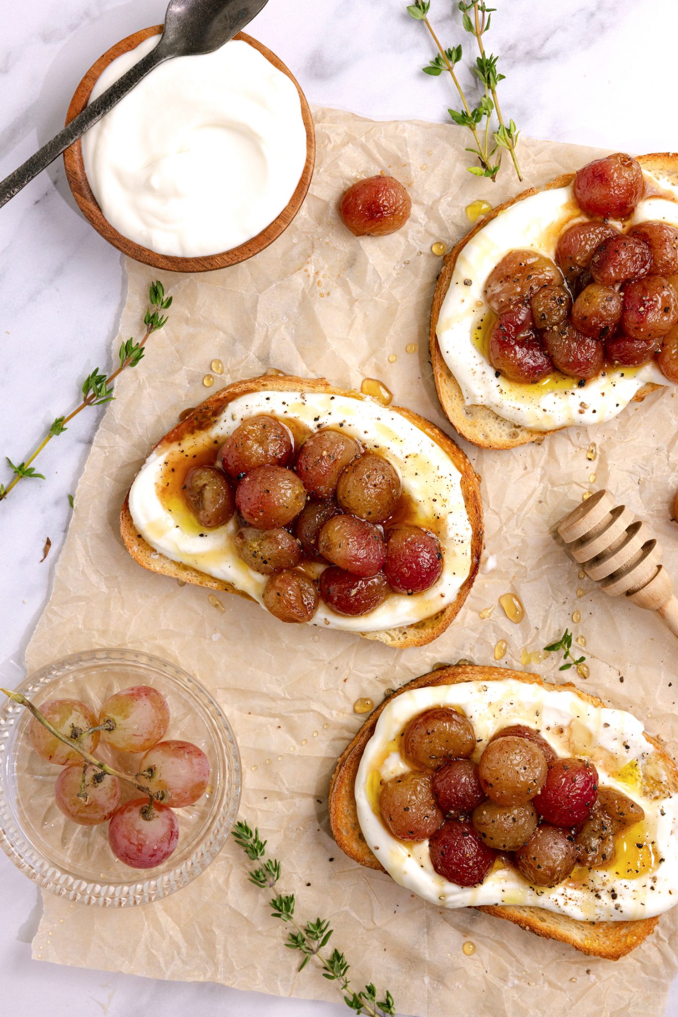 Ricotta and Roasted Grape Toast - Oregon Dairy Council